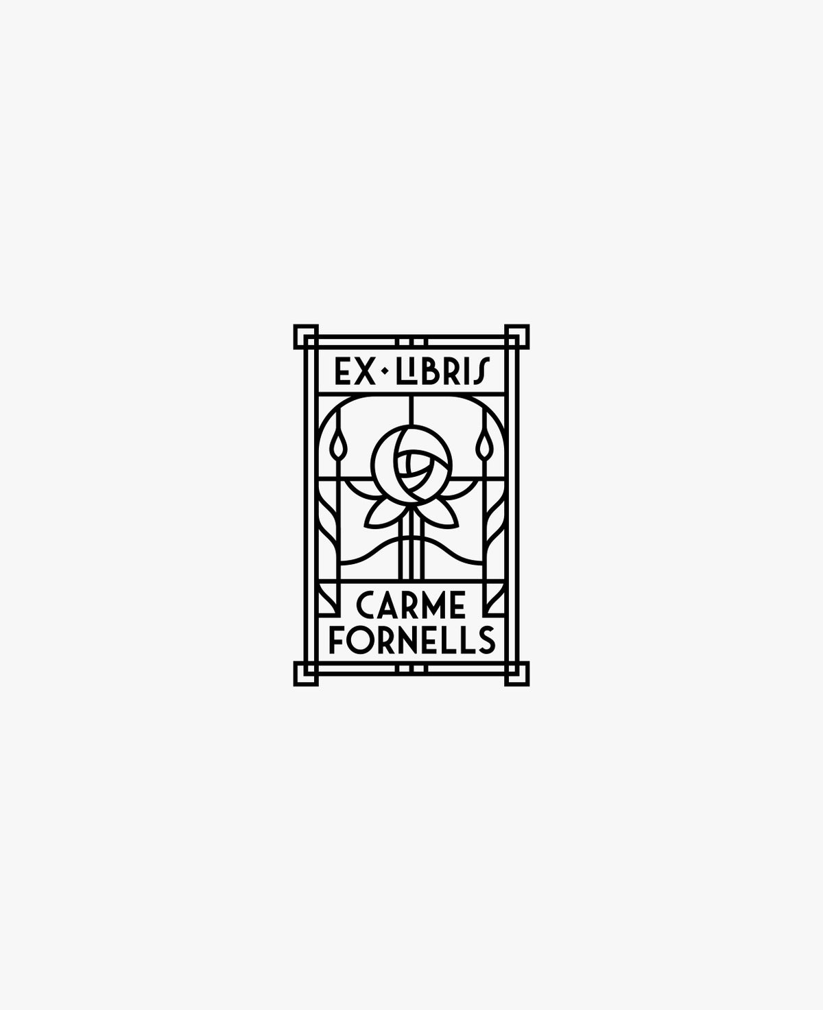 Ex Libris Logo Personalised Ex Libris Rubber Stamp With Wooden Mount